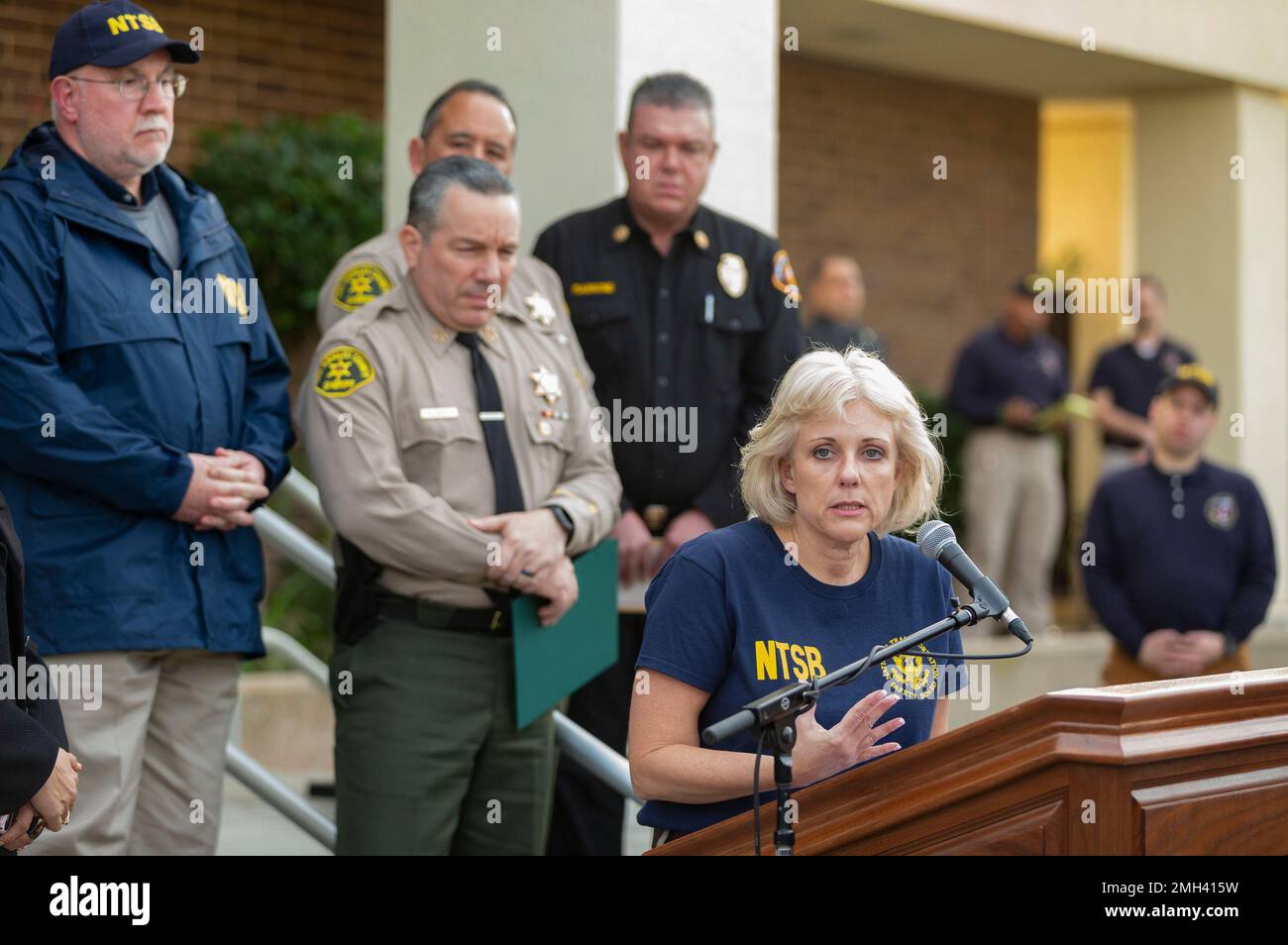 NTSB Board Member, Jennifer Homendy briefs the media about the ...