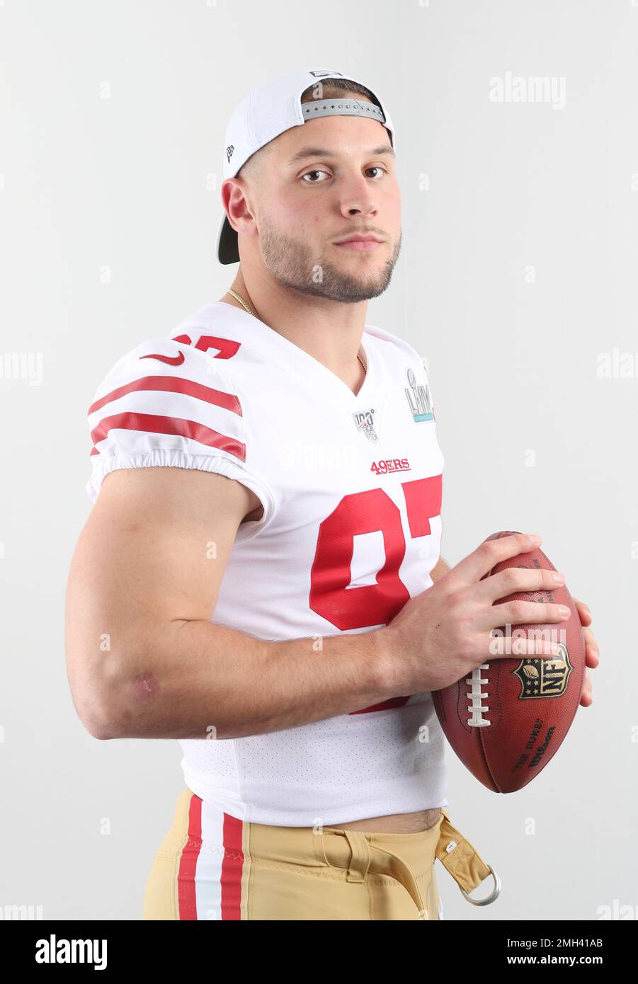 San Francisco 49ers defensive end Nick Bosa poses for a portrait at ...
