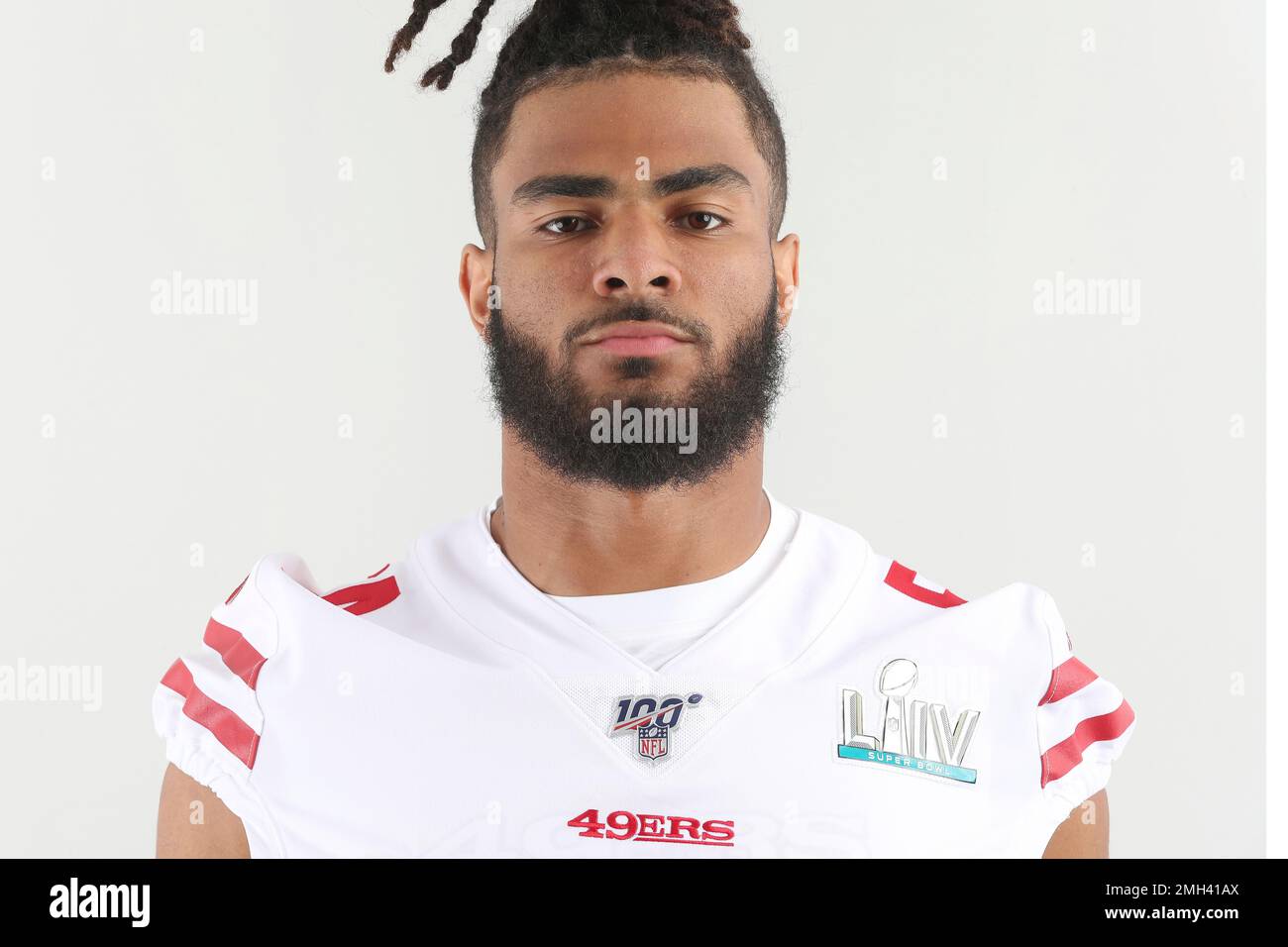 San Francisco 49ers linebacker Fred Warner poses for a portrait at ...