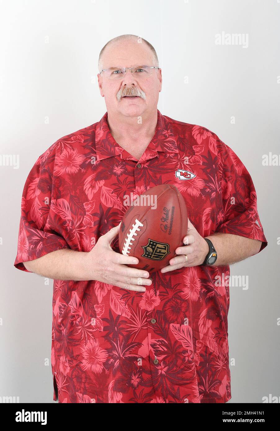 Kansas City Chiefs head coach Andy Reid poses for a portrait at Super ...