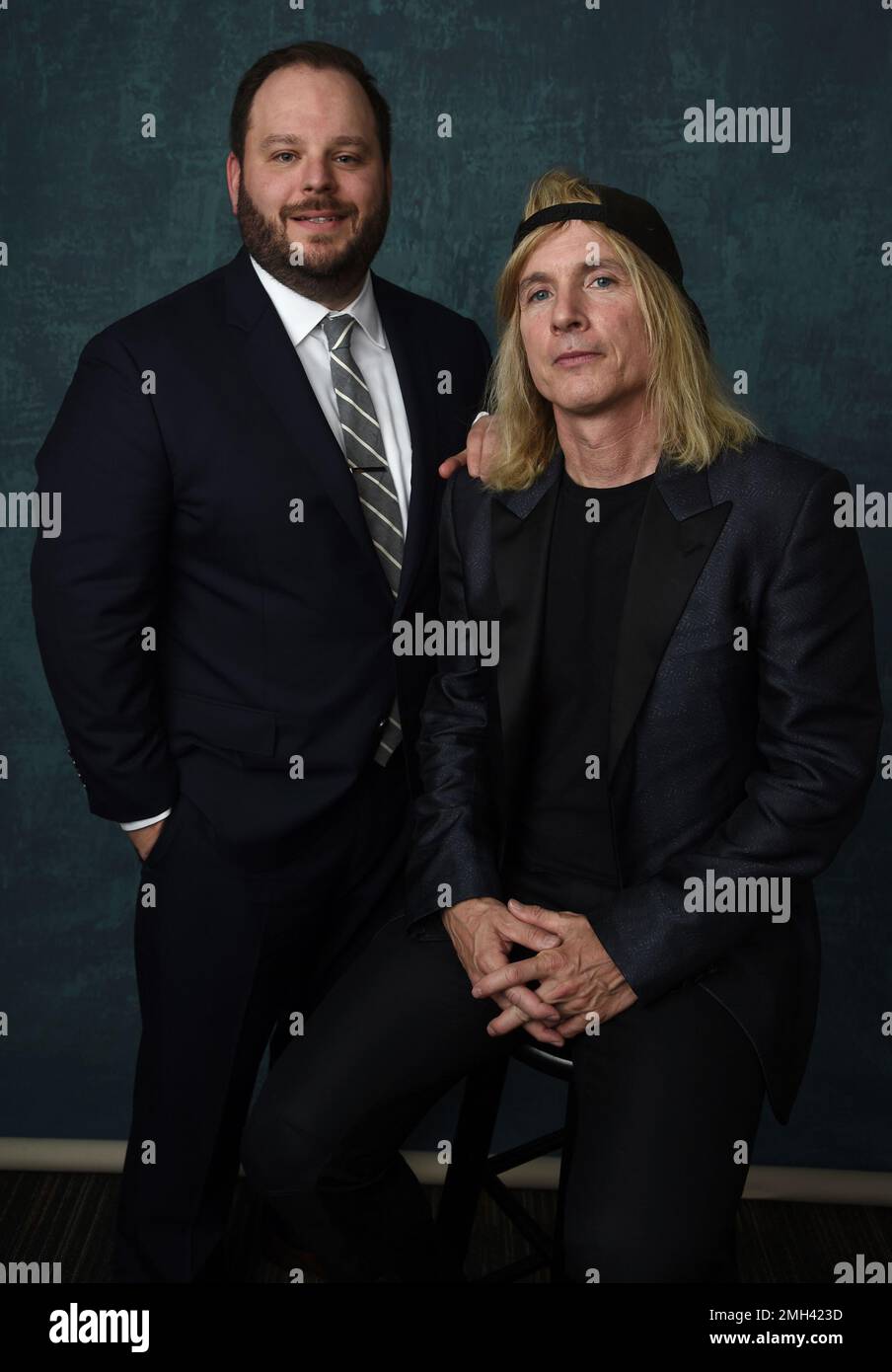 Matthew Lefebvre, left, and Bryan Buckley pose for a portrait at the ...