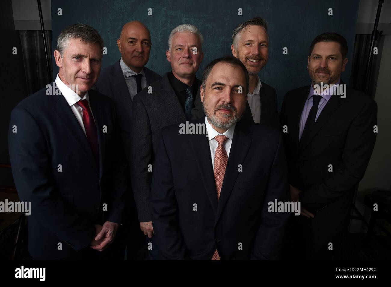 Dominic Tuohy, from left, Roger Guyett, Neal Scanlan, David Acord ...