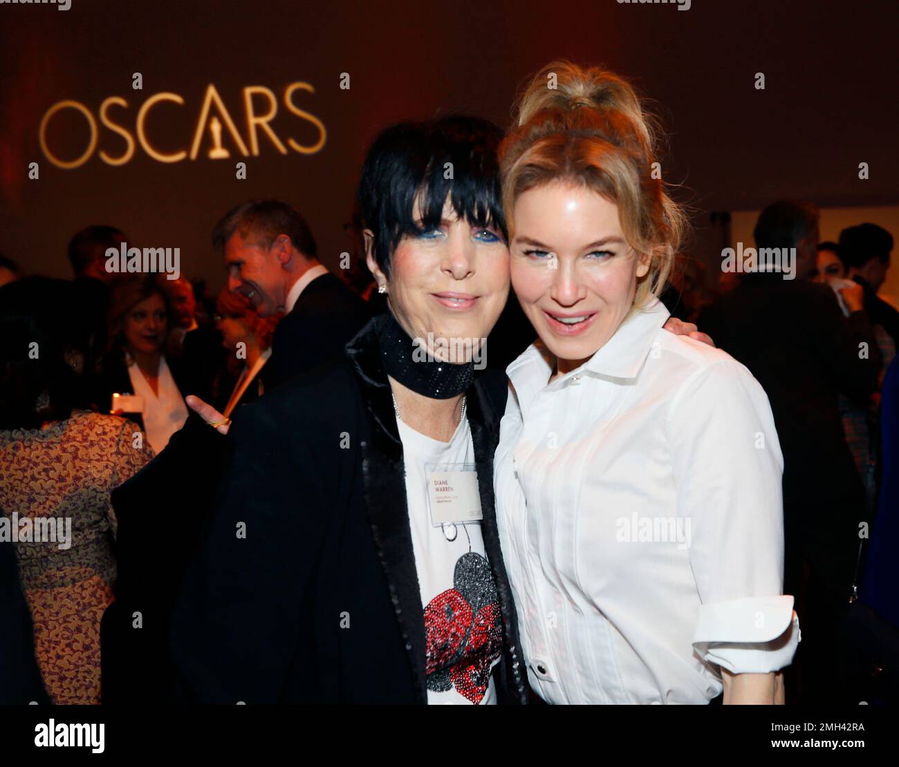Diane Warren, left, and Renee Zellweger attend the 92nd Academy Awards ...