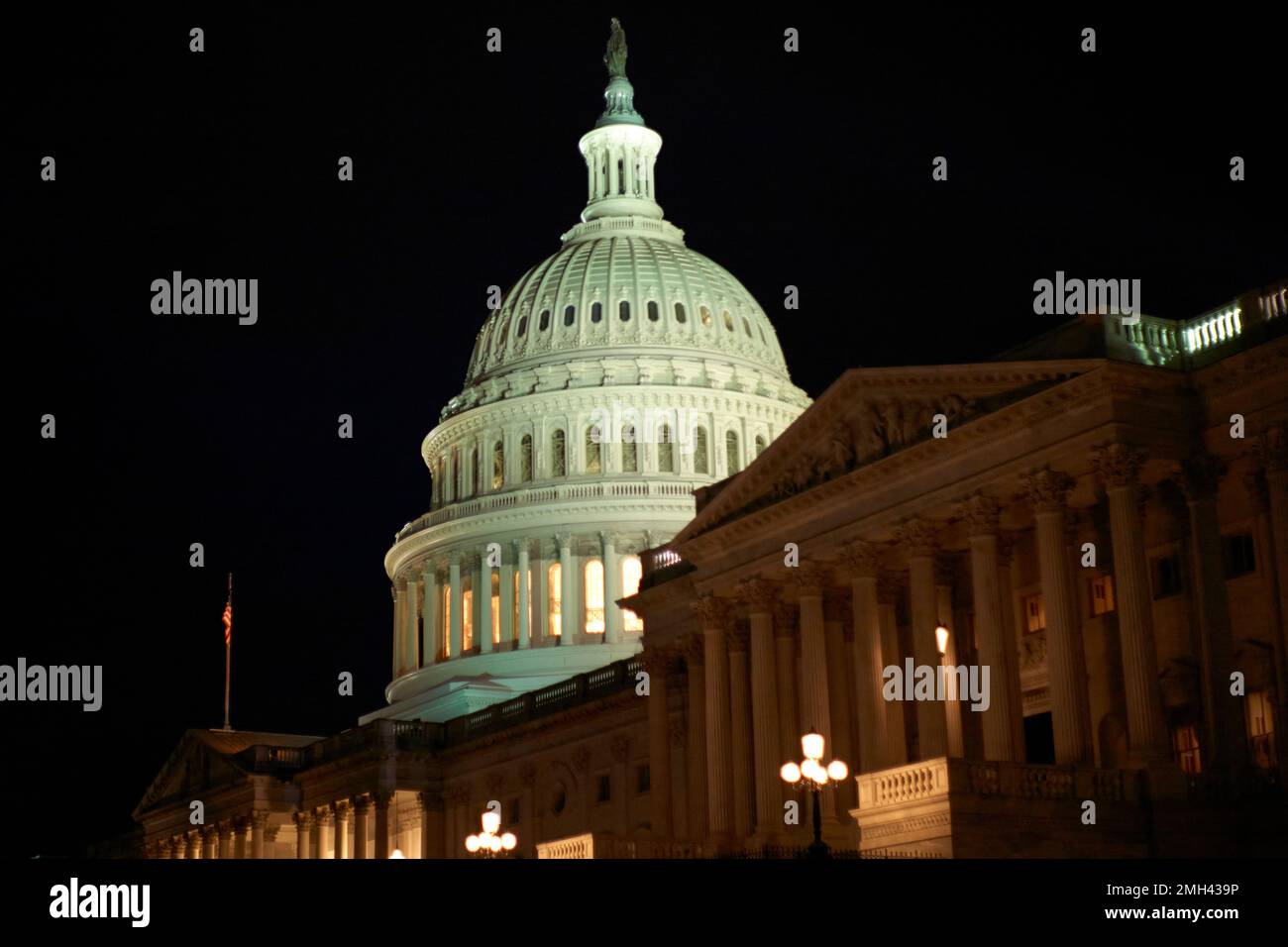 The United States Capitol building, east facade, at dawn is seen in ...