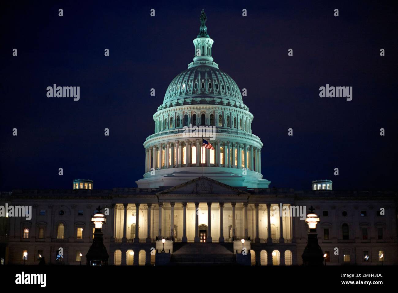 The United States Capitol building, east facade, at dawn is seen in ...