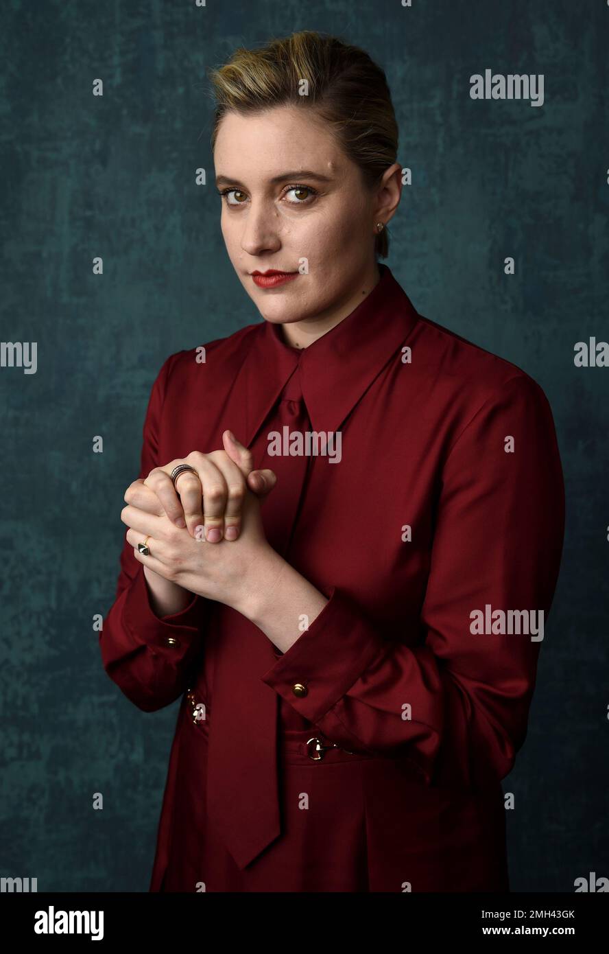 Greta Gerwig poses for a portrait at the 92nd Academy Awards Nominees ...