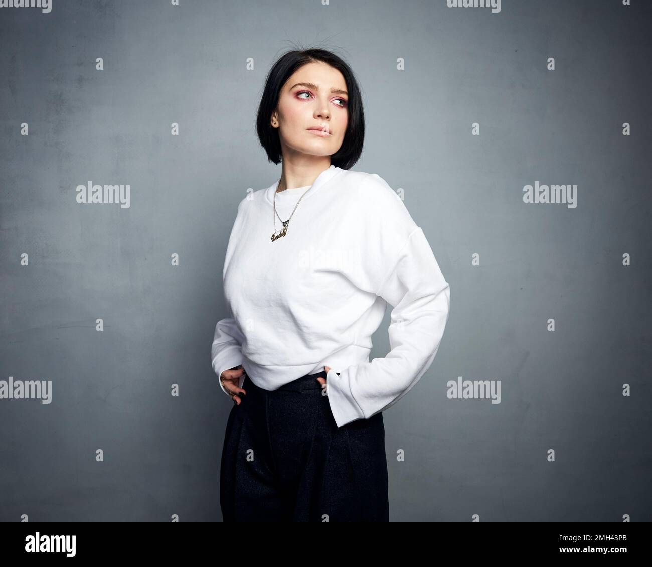 Eve Hewson poses for a portrait to promote the film "Tesla" at the ...