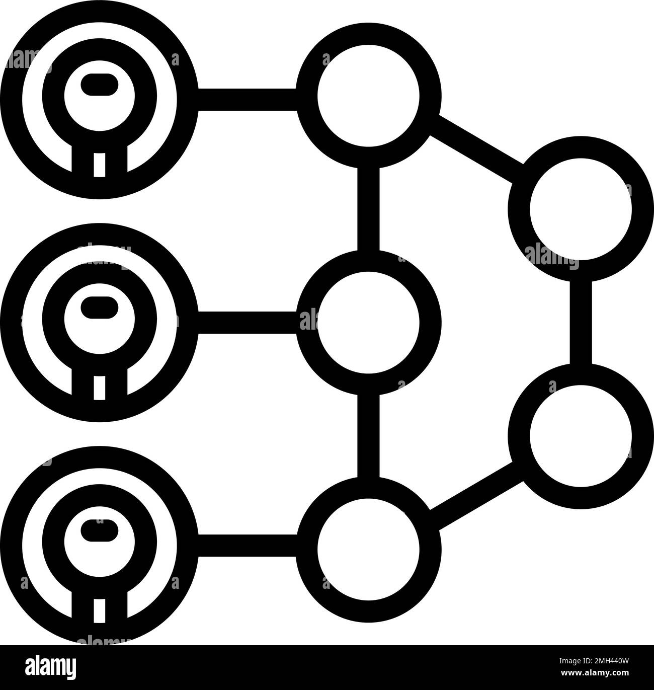 Career success icon outline vector. List check. Business tick Stock ...