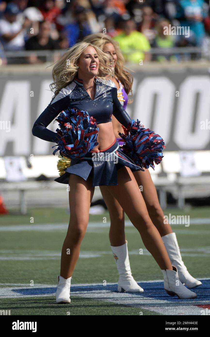 Cheerleaders from representative teams perform before the NFL Pro Bowl ...
