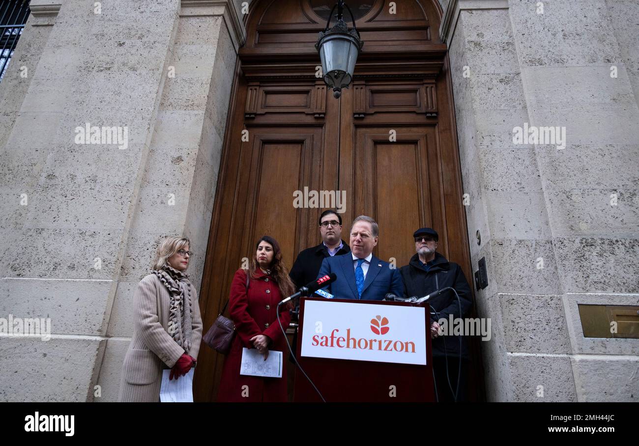 U.S. Attorney Geoffrey Berman speaks at an event held by Safe Horizon ...