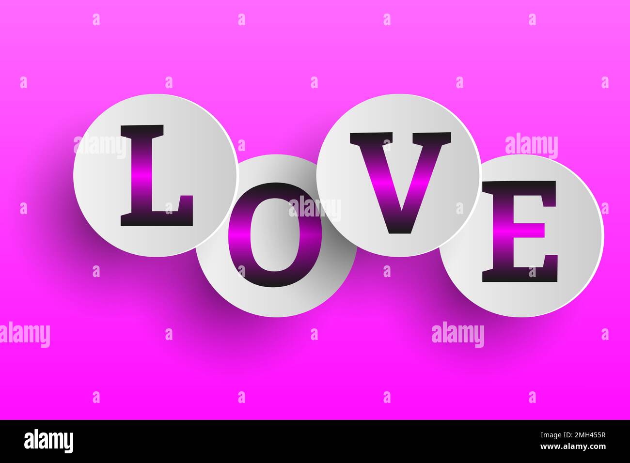 Word LOVE. Marriage concept. Vector illustration for valentine day ...