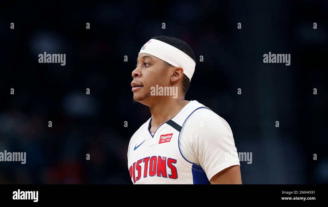 Detroit Pistons guard Tim Frazier is seen during the first half of an ...