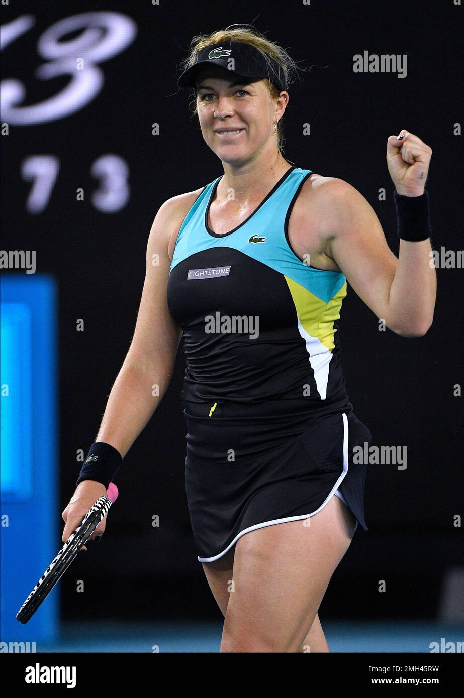 Russia's Anastasia Pavlyuchenkova reacts after defeating Germany's ...