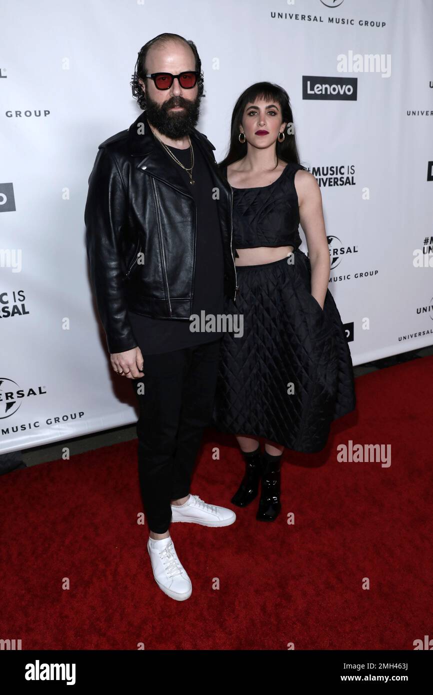 Brett Gelman, left, and Ari attend Universal Music Group's 2020 Grammy ...