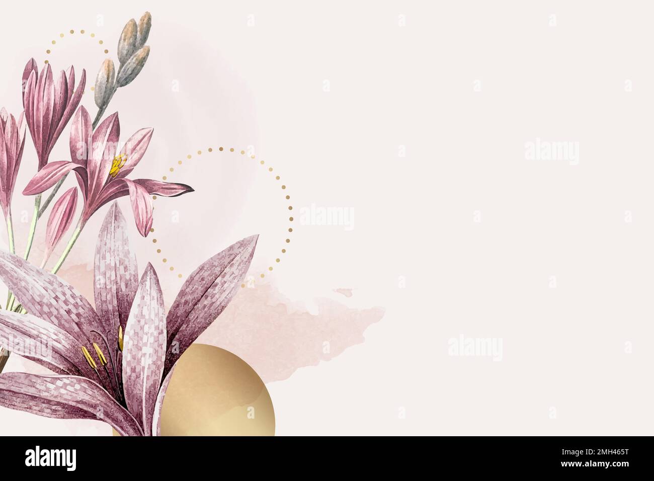 Pink amaryllis pattern background vector Stock Vector Image & Art - Alamy