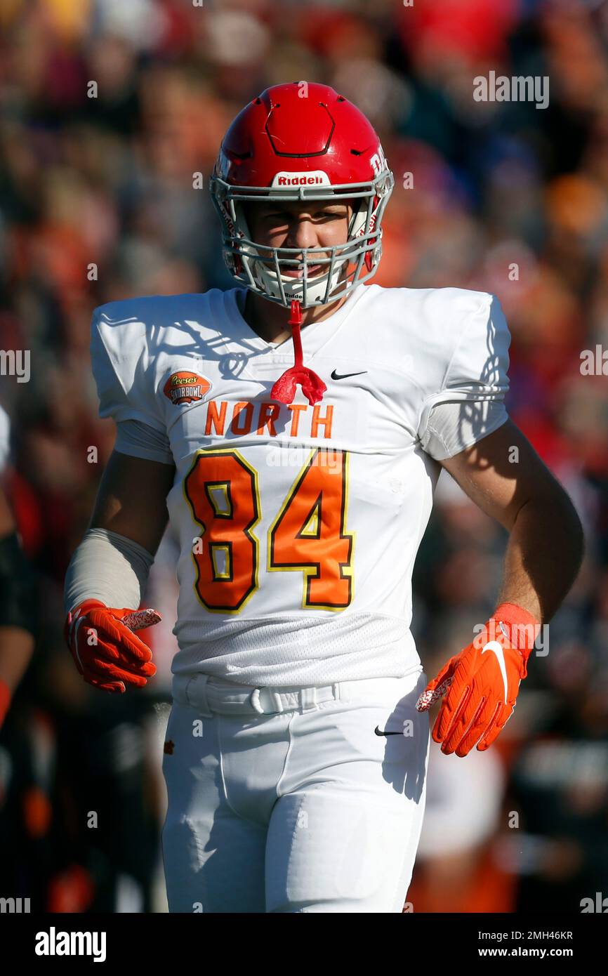 North tight end Adam Trautman of Dayton (84) during the first half of ...