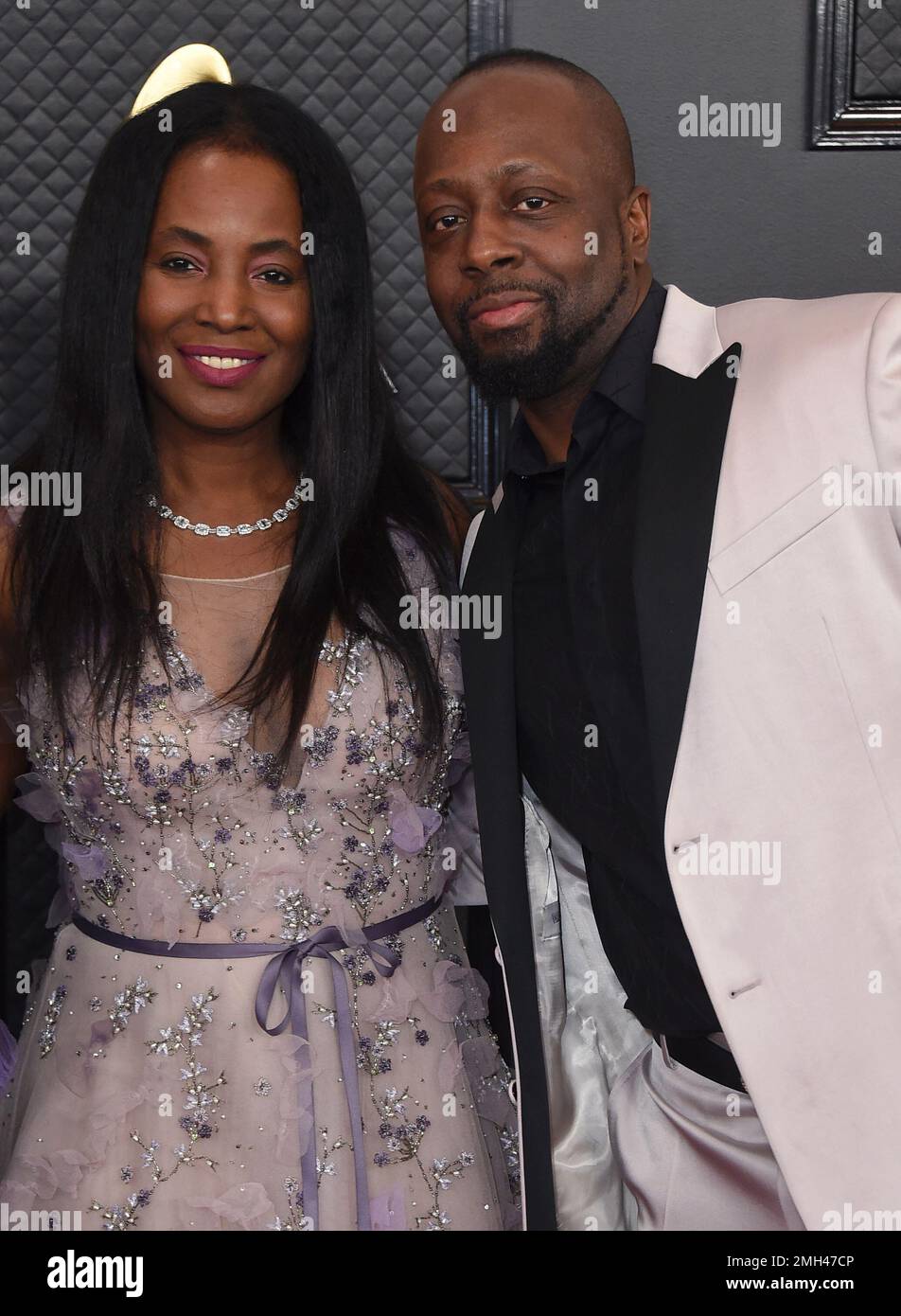 Claudinette Jean, left, and Wyclef Jean arrive at the 62nd annual ...