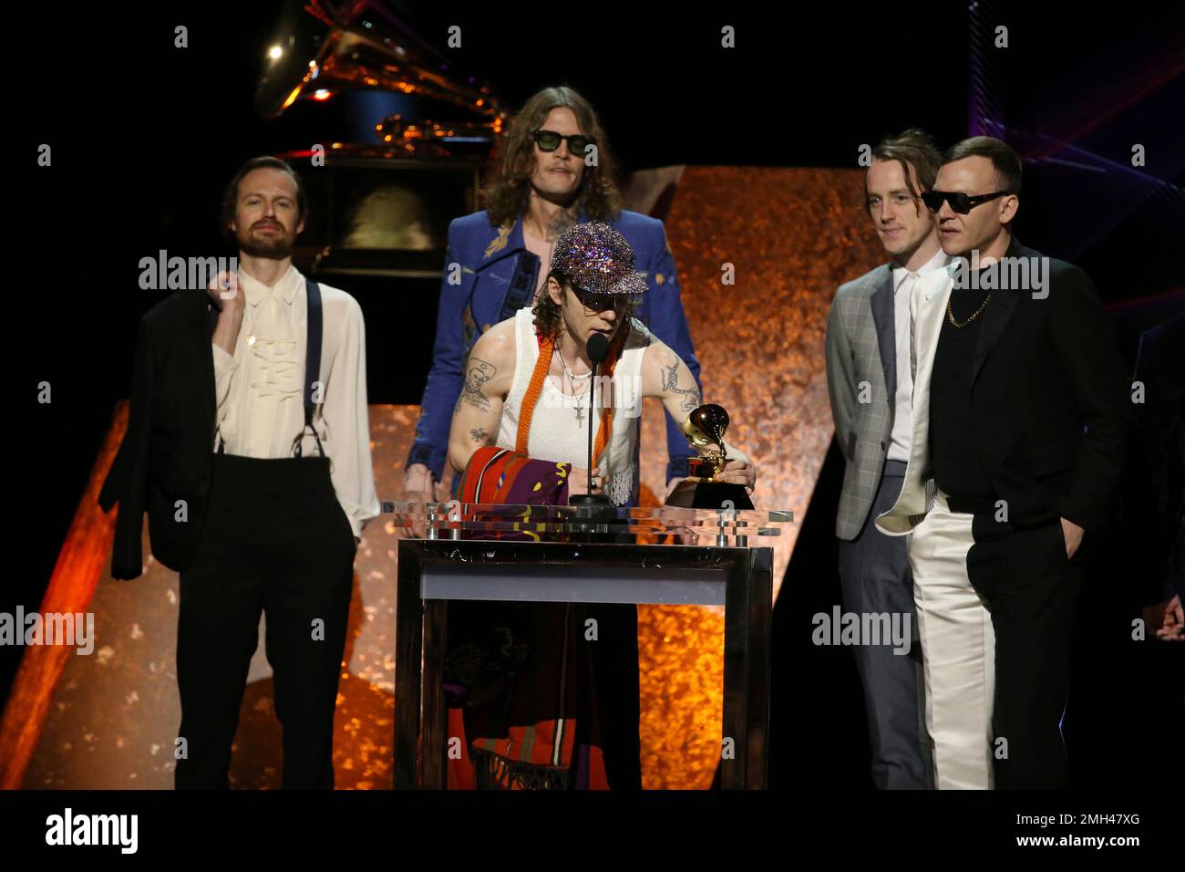 Matthan Minster, from left, Daniel Tichenor, Matt Shultz, Nick Bockrath ...