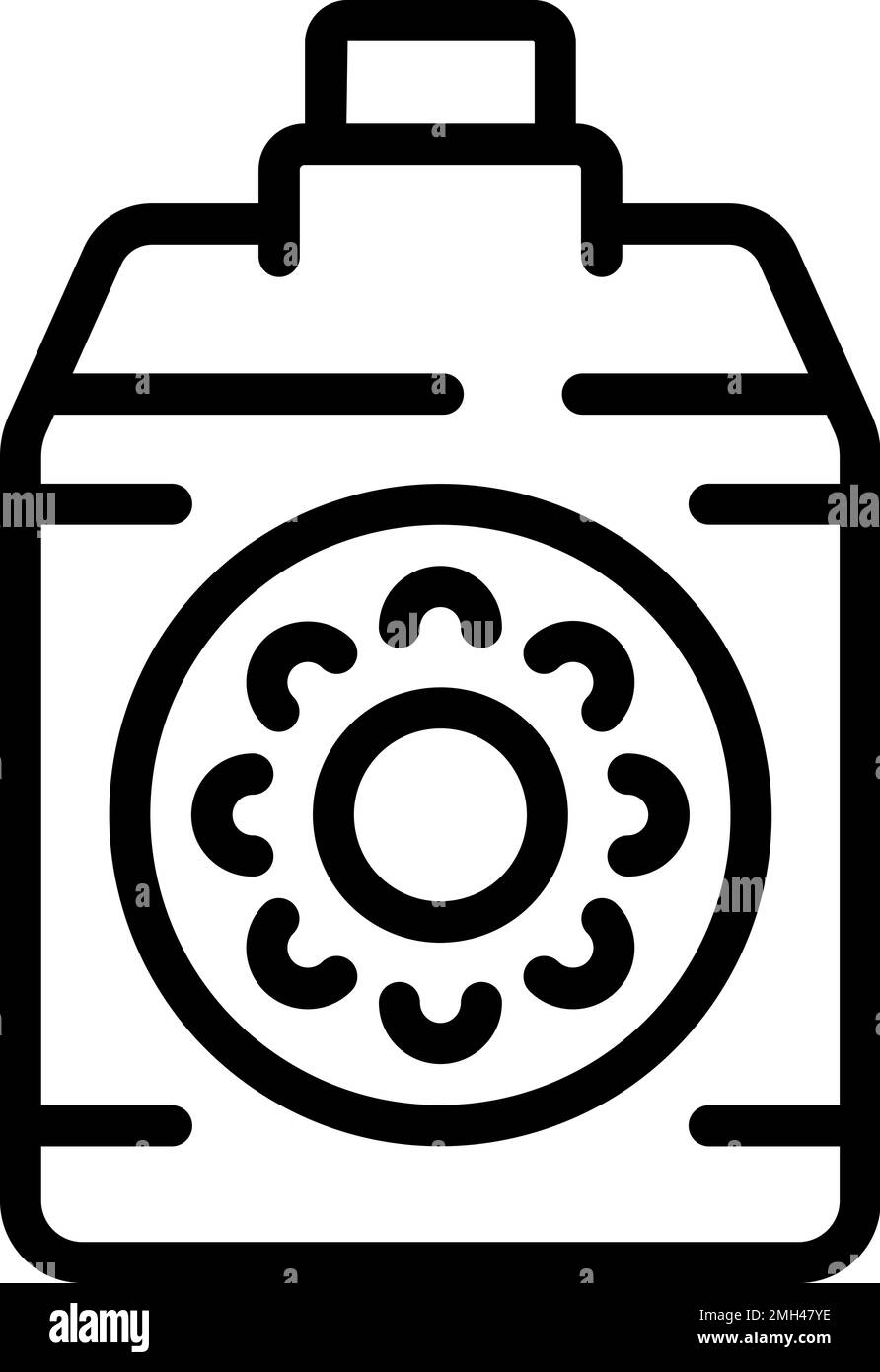 Carrot juice package icon outline vector. Fruit drink. Fresh food Stock ...