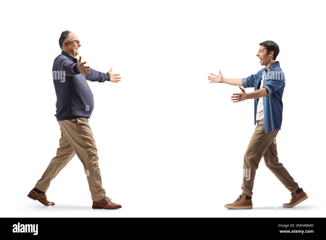 Wide shot young happy father hi-res stock photography and images - Alamy