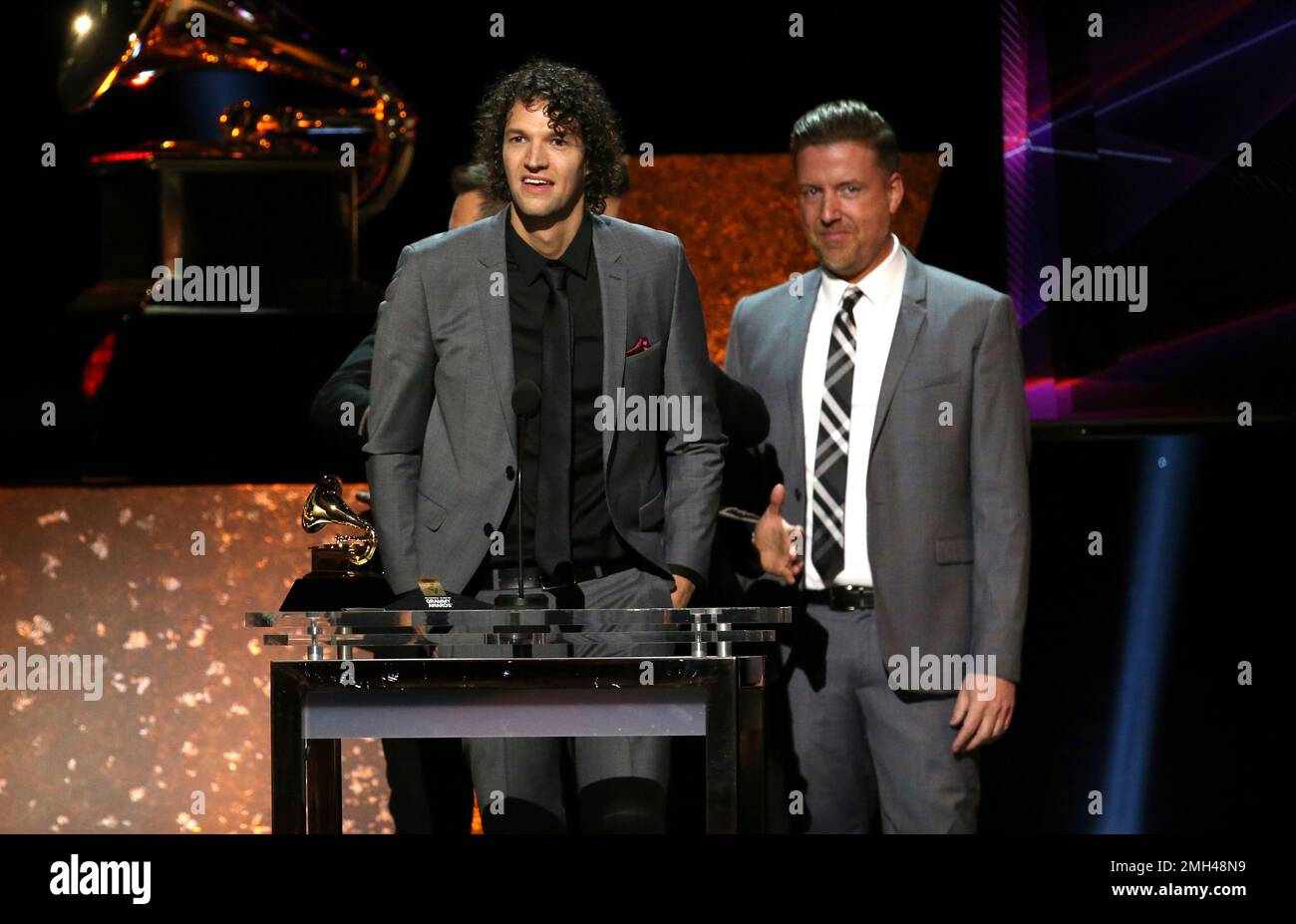 Luke Smallbone accepts the award for best contemporary Christian music ...