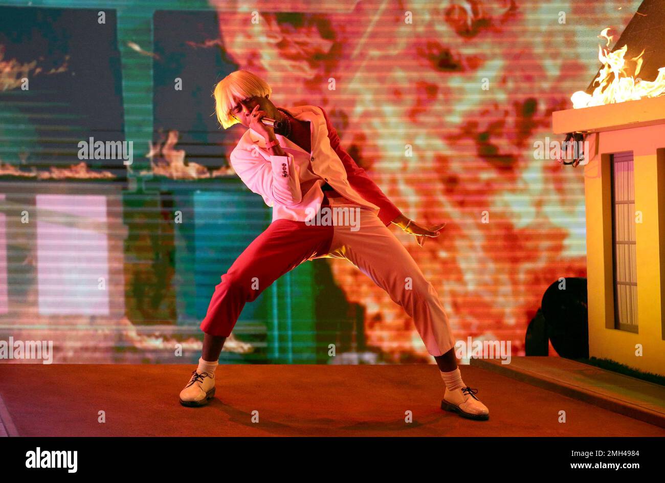 Tyler, the Creator performs at the 62nd annual Grammy Awards on Sunday ...