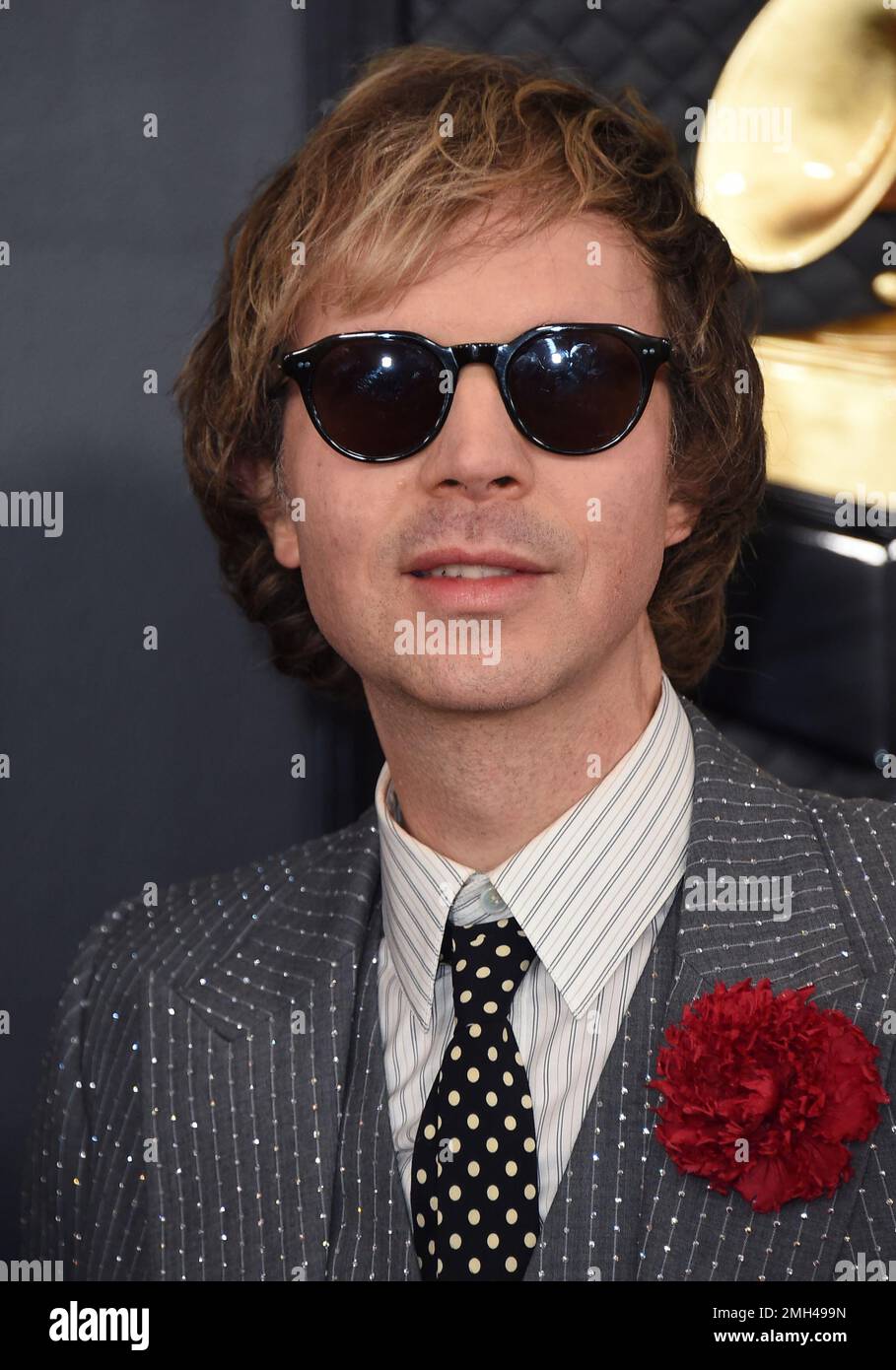 Beck arrives at the 62nd annual Grammy Awards at the Staples Center on ...