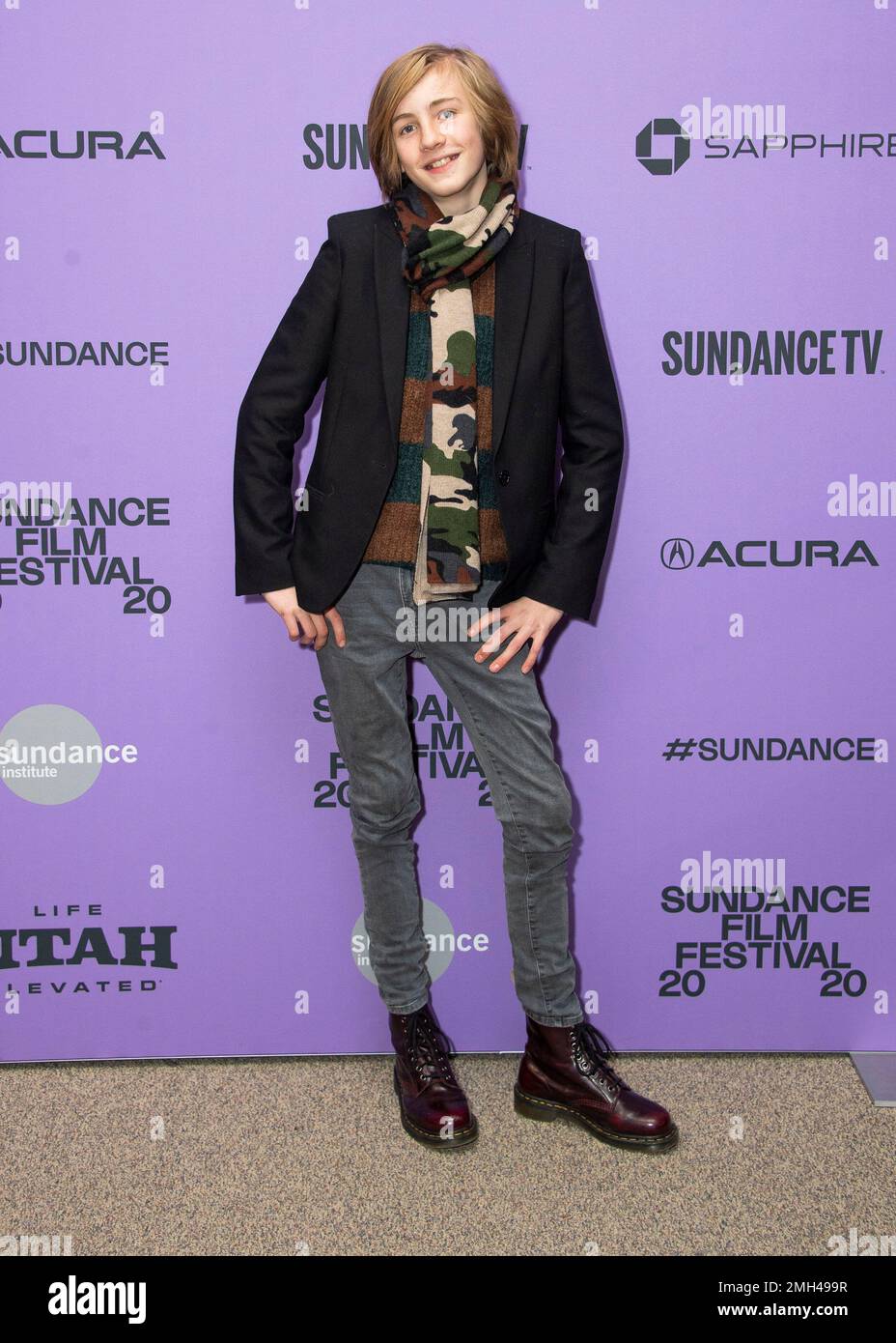 Actor Charlie Shotwell attends the premiere of "The Nest" at the Eccles ...