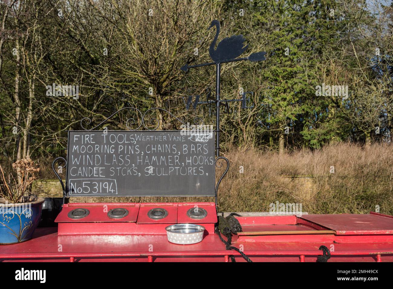 Brian greaves designs and creates his unique sculptures on board canal ...
