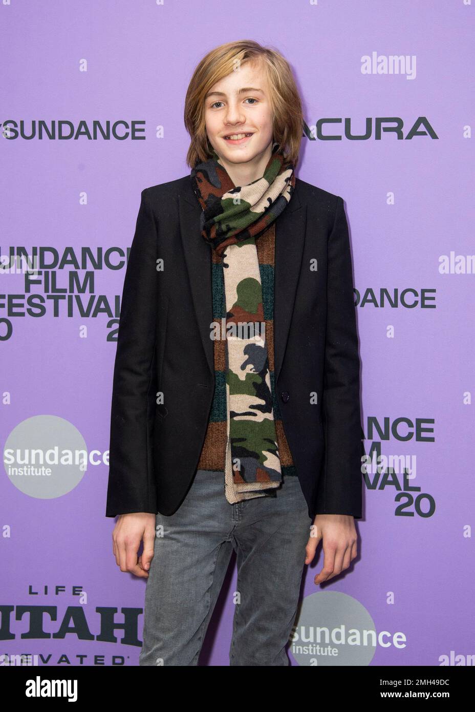 Actor Charlie Shotwell attends the premiere of "The Nest" at the Eccles ...