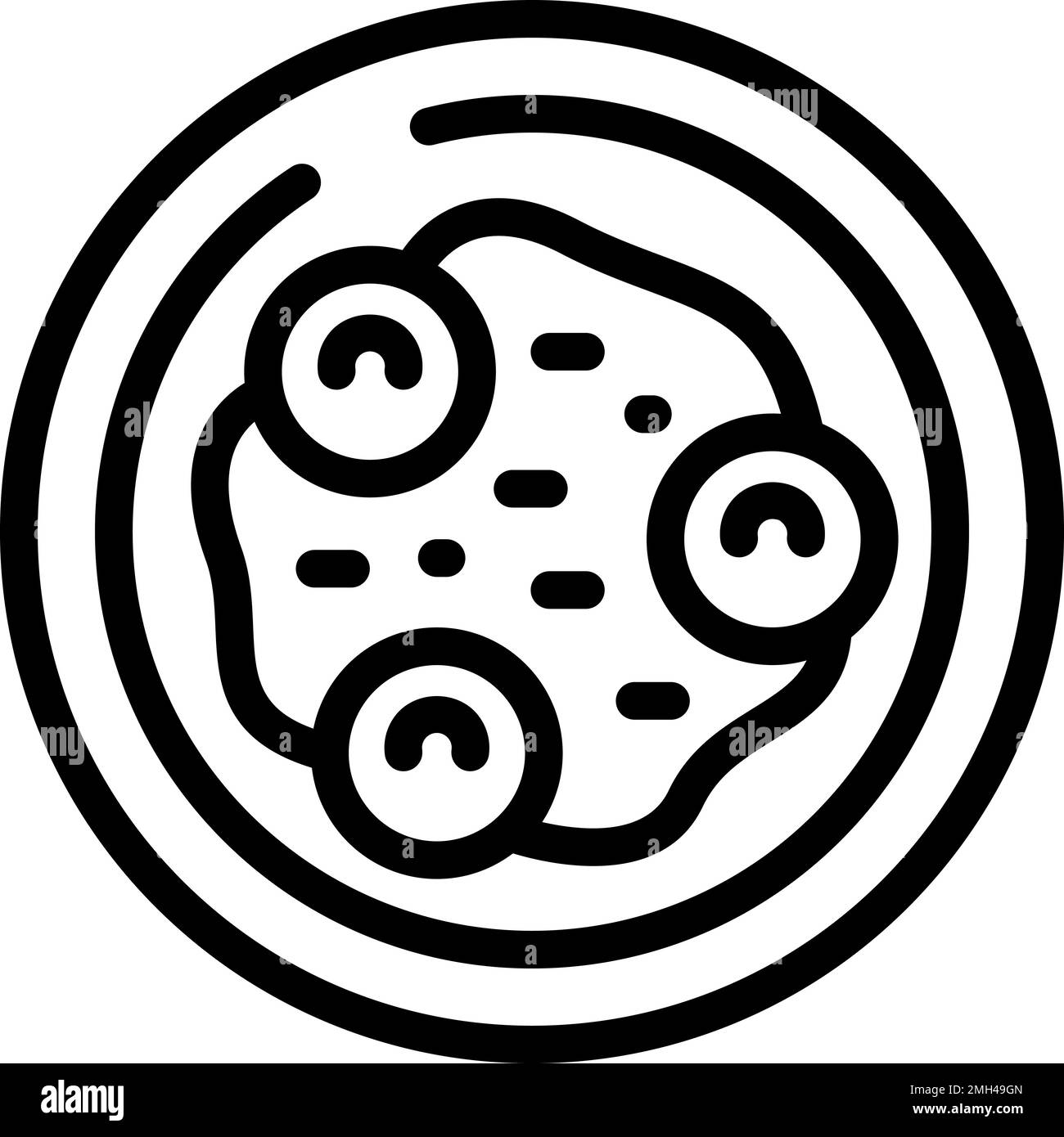 Hummus top view Stock Vector Images - Alamy