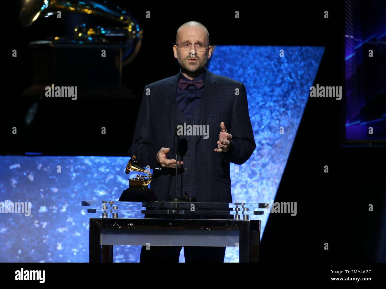 Morten Lindberg accepts the award for best immersive audio album for ...