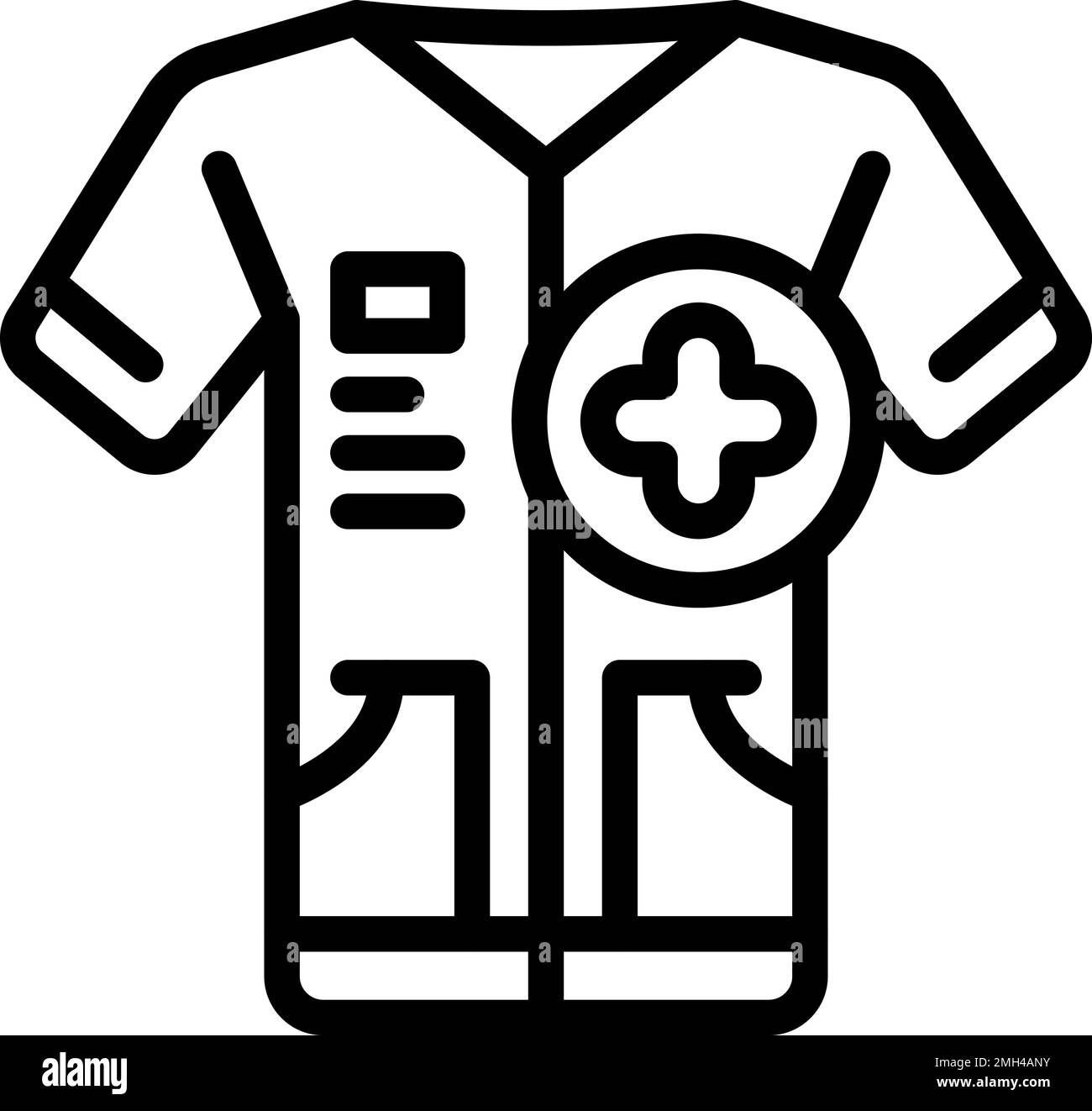 Doctor cloth icon outline vector. Emergency room. Patient health Stock ...