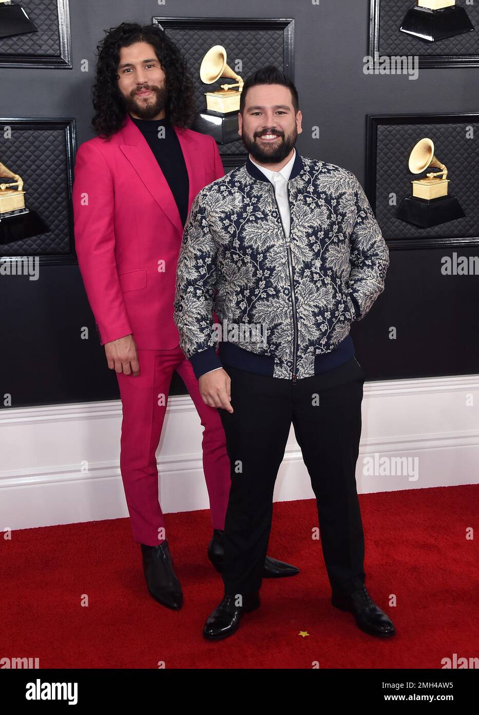 Dan Smyers, left and Shay Mooney, of Dan + Shay arrive at the 62nd ...