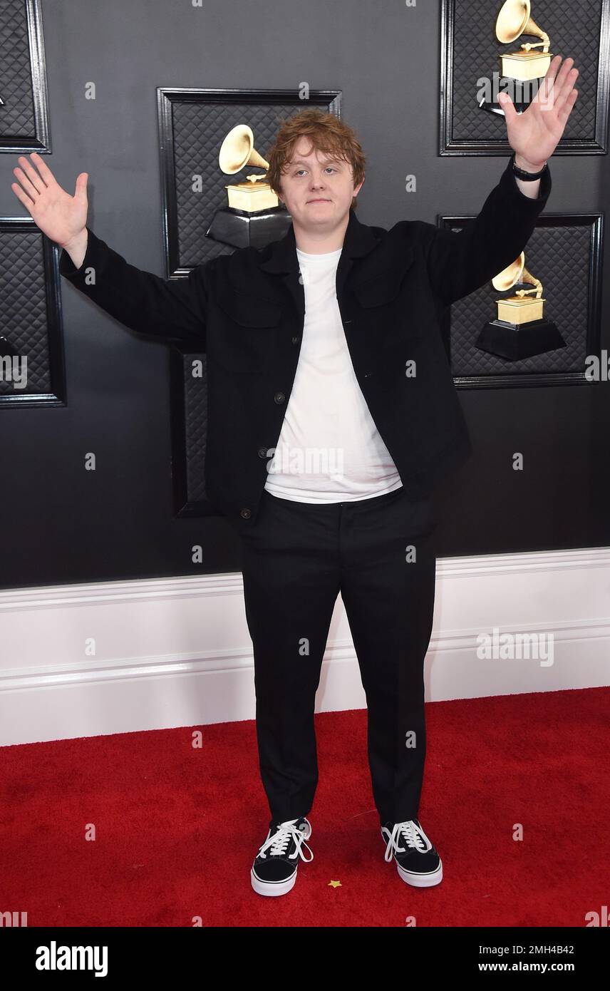 Lewis Capaldi arrives at the 62nd annual Grammy Awards at the Staples ...