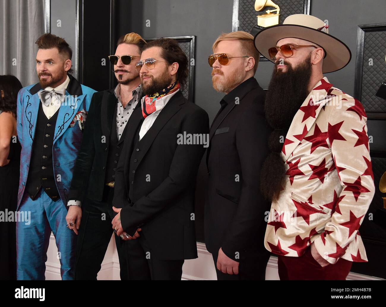 Rival Sons arrives at the 62nd annual Grammy Awards at the Staples ...