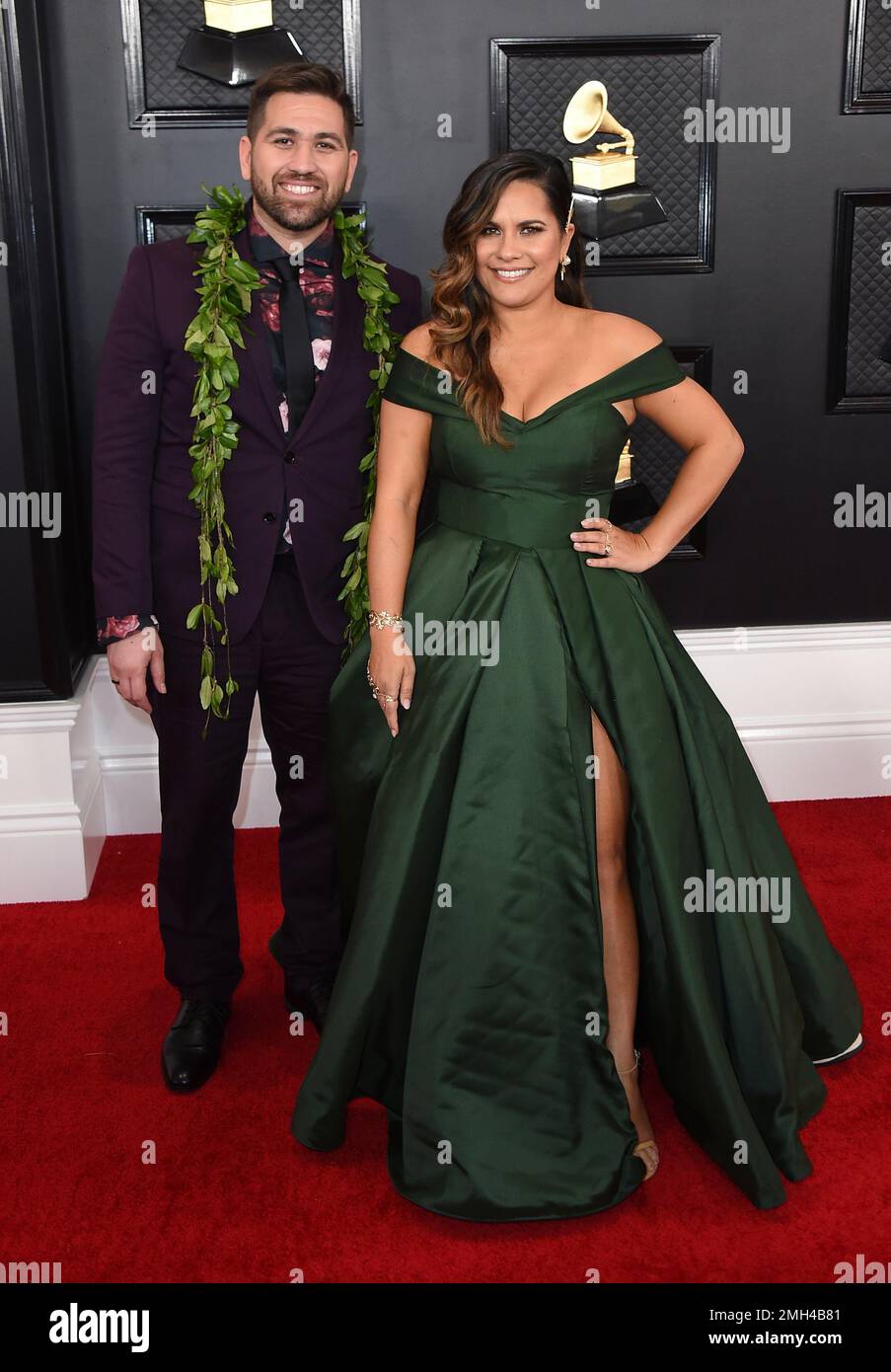Imua Garza, left, and Kimie Miner arrive at the 62nd annual Grammy ...
