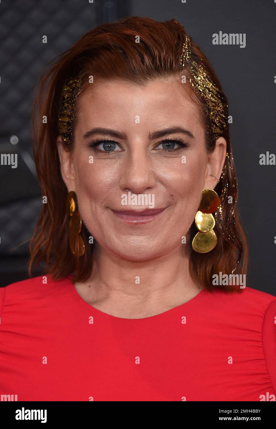 Michelle Pesce arrives at the 62nd annual Grammy Awards at the Staples ...