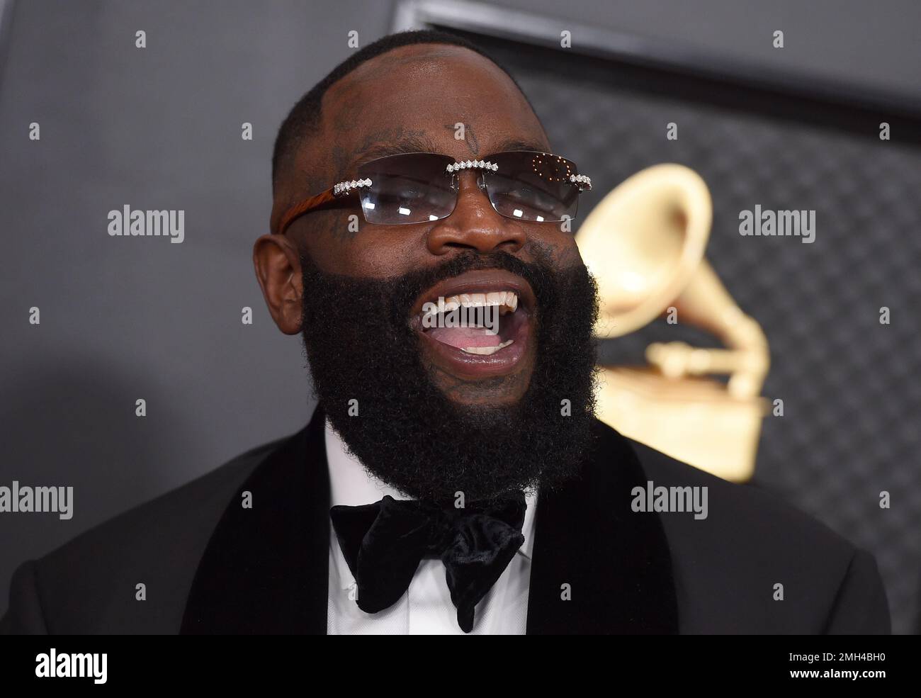 Rick Ross arrives at the 62nd annual Grammy Awards at the Staples ...