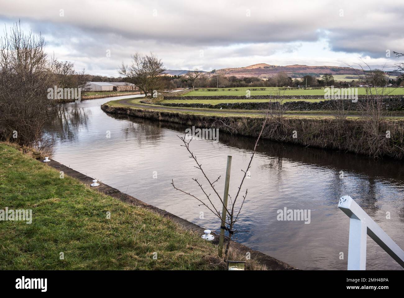 Sharp Haw in the distance beyond this tranquil view on the Leeds ...