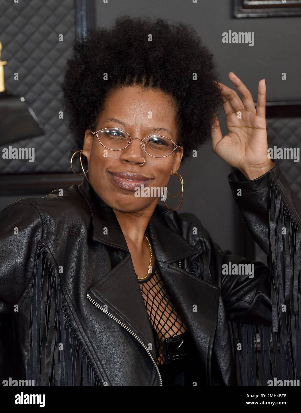 Georgia Anne Muldrow arrives at the 62nd annual Grammy Awards at the ...