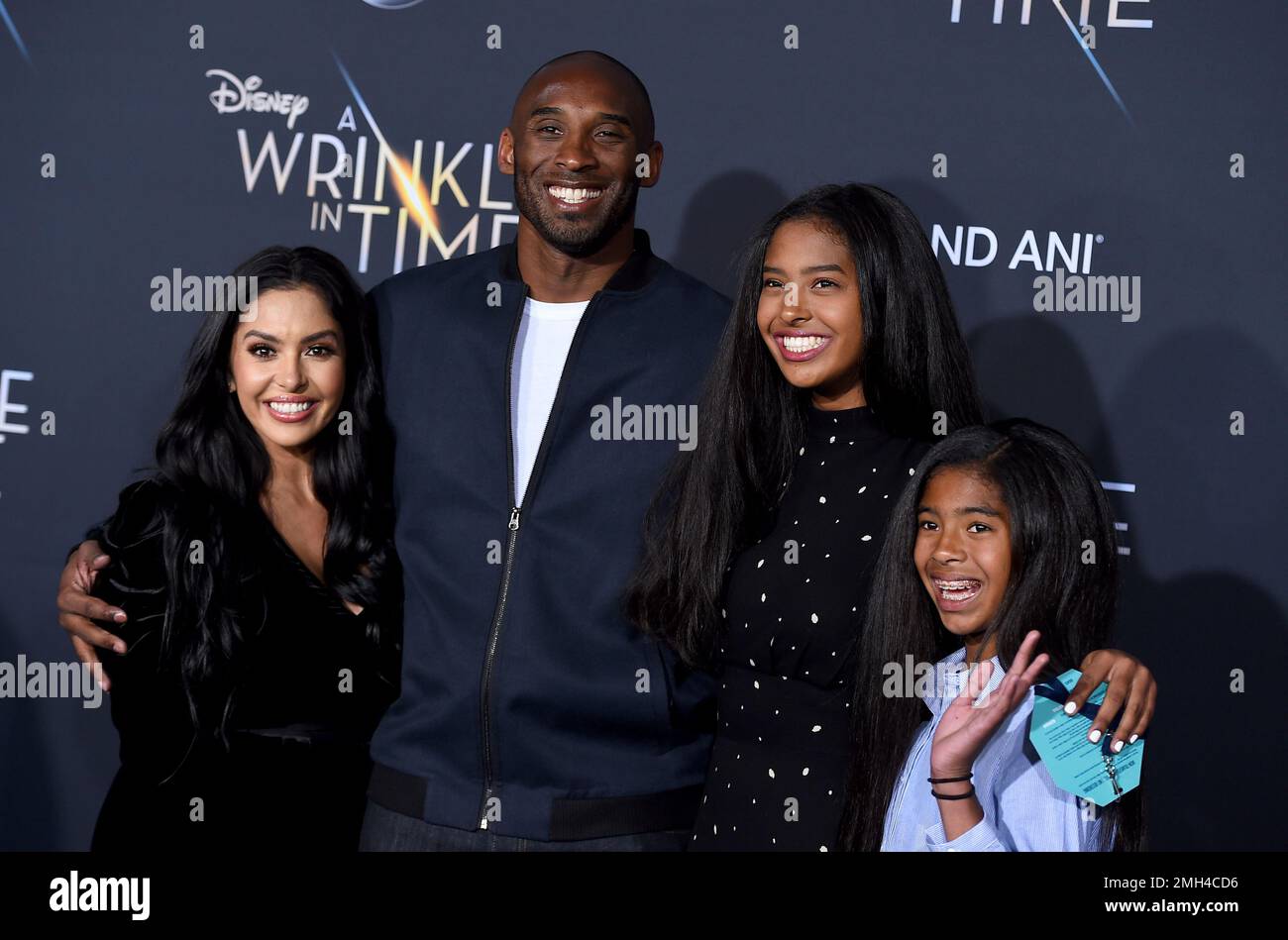 FILE - This Feb. 26, 2018 file photo shows Vanessa Bryant, from left ...
