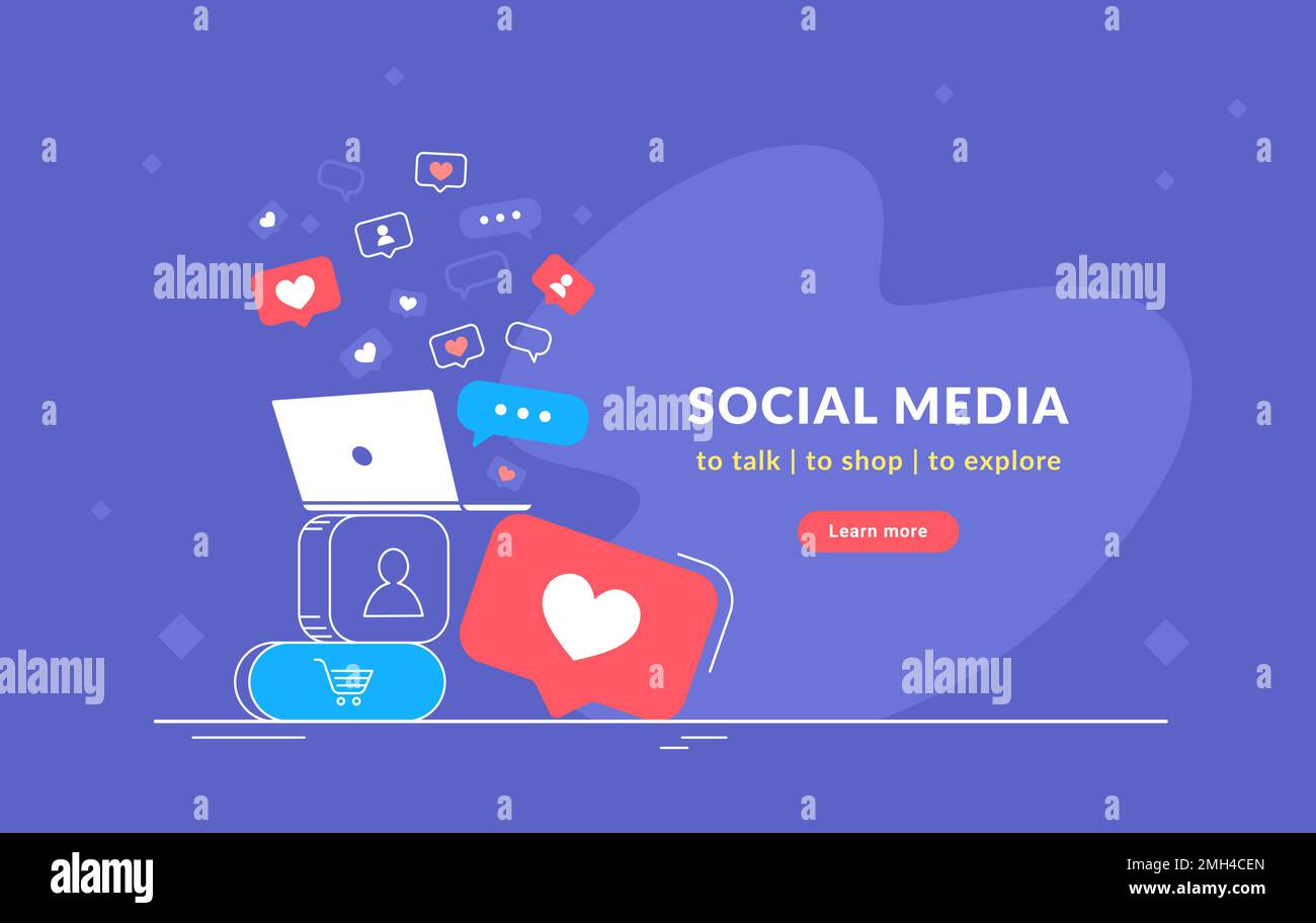 Social media and community announcement Stock Vector Image & Art - Alamy