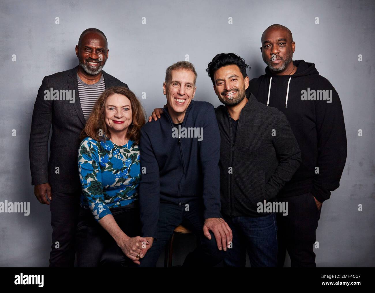 Julius Tennon, from left, Constanza Romero, director James D. Stern ...