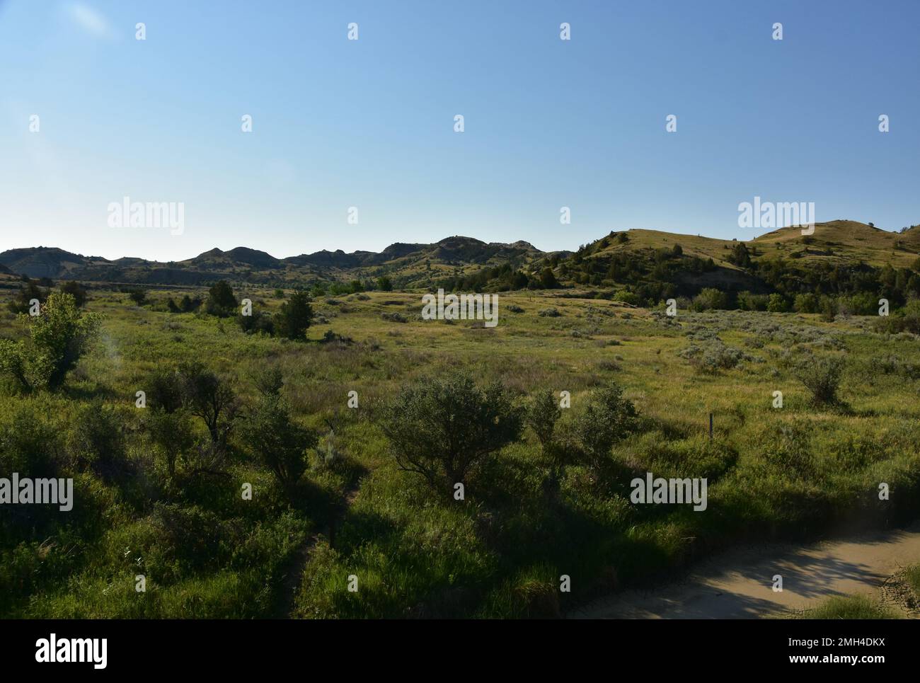 Back country hiking trails and paths in rural and remote North Dakota ...