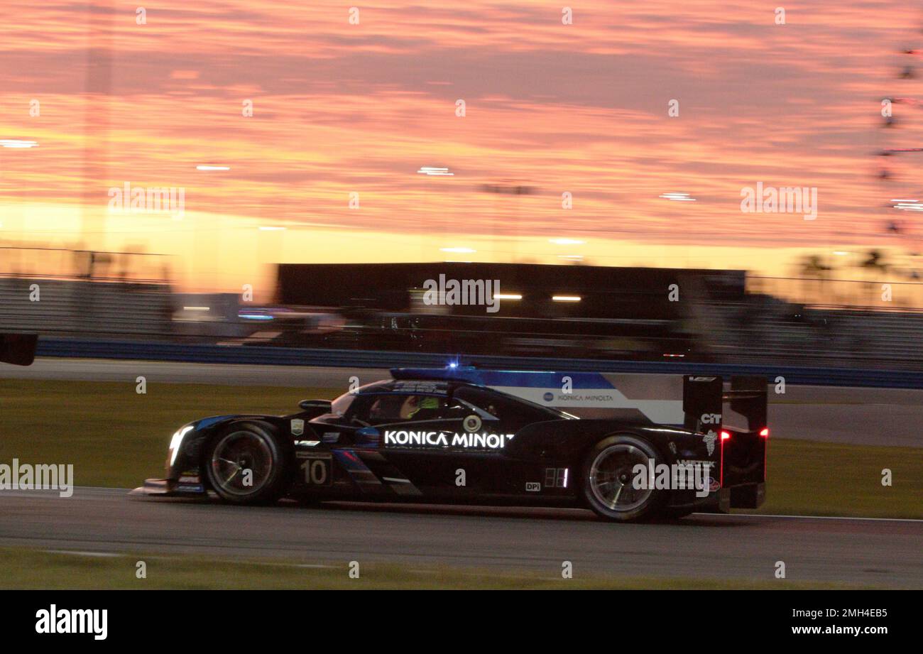 Renger van der Zande drives the Konica Minolta Cadillac DPi-V.R at ...