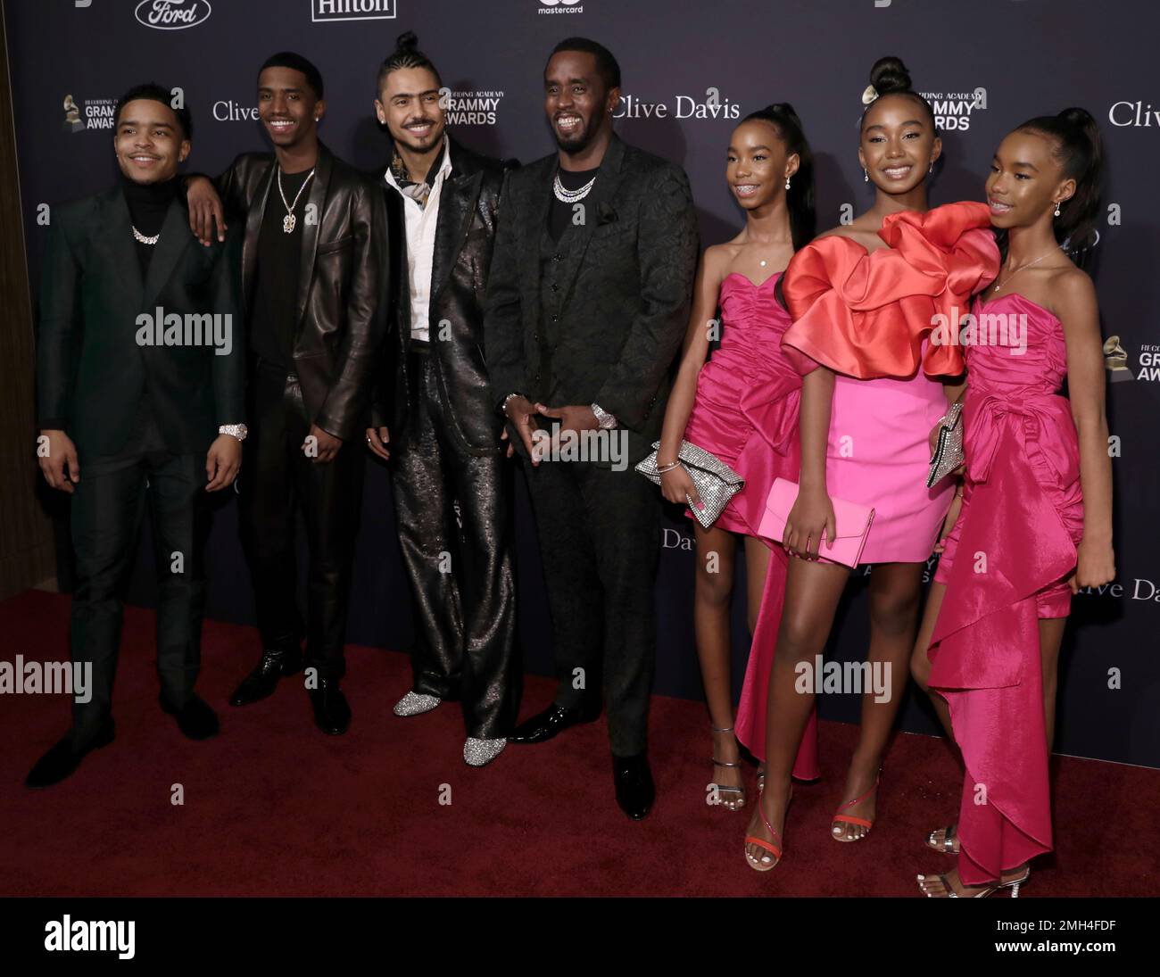 Justin Dior Combs, from left, Christian Casey Combs, Quincy Taylor ...