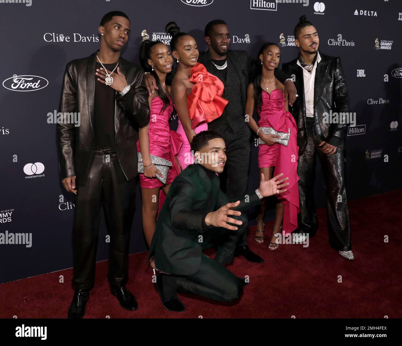 Christian Casey Combs, from left, Justin Dior Combs, D'Lia Star Combs ...