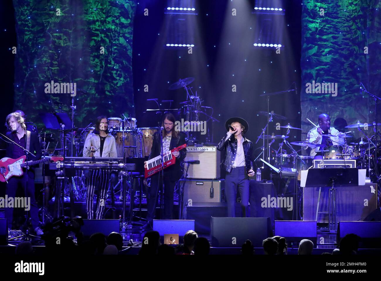 Beck performs on stage at the Pre-Grammy Gala And Salute To Industry ...