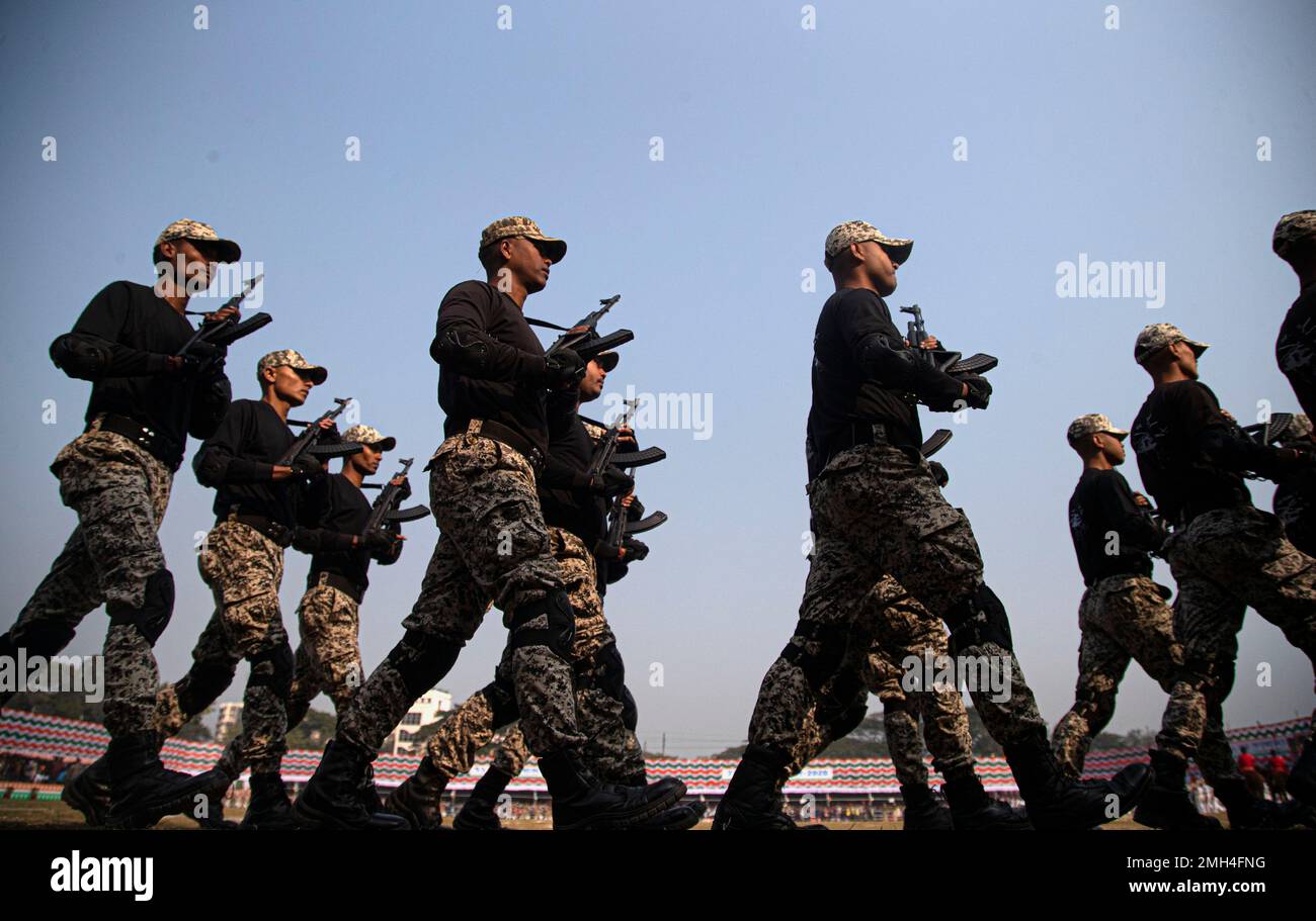 Assam smart police commandos participate in a parade to mark Republic ...